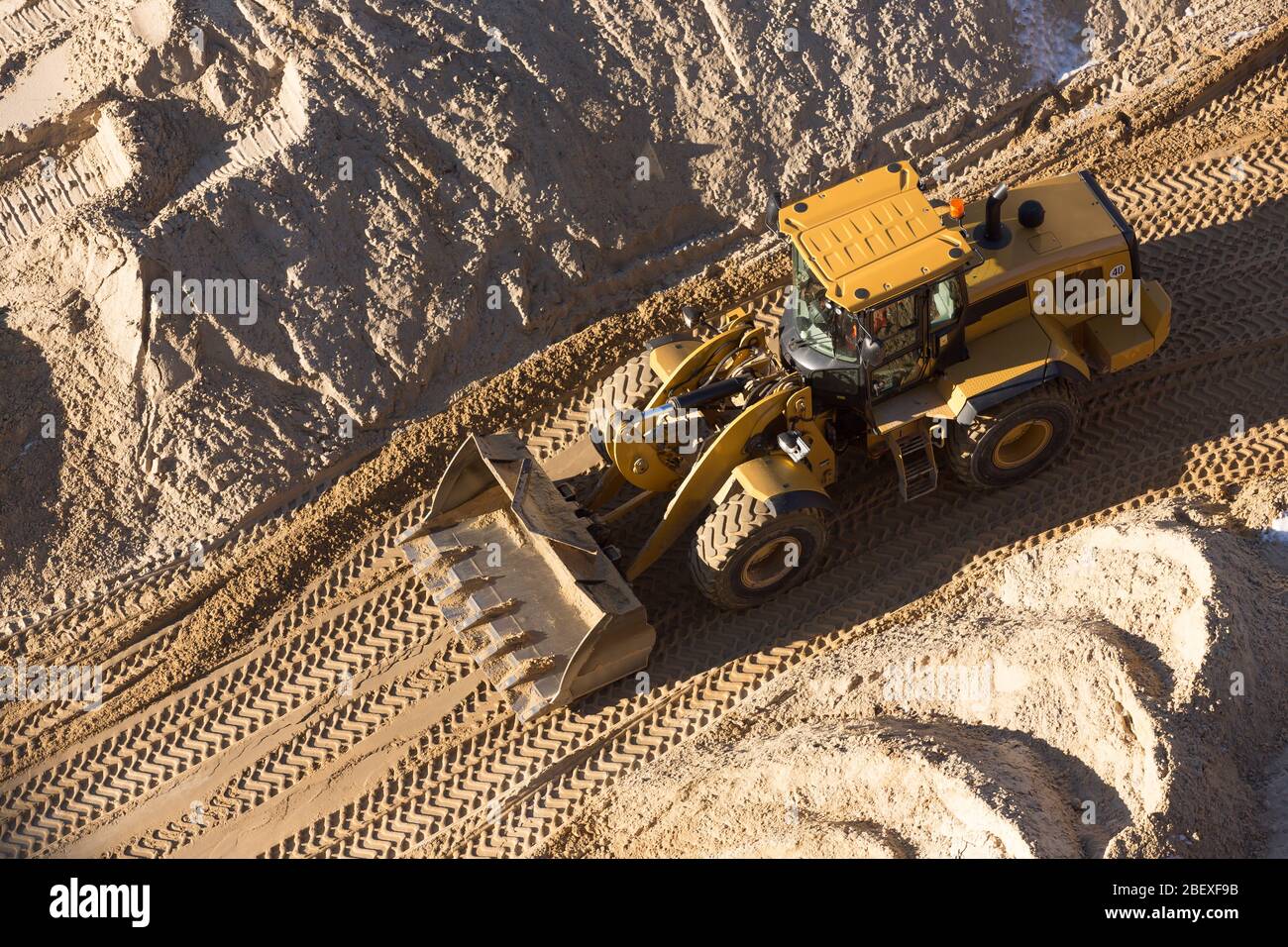 Tire tracks of a loader hi-res stock photography and images - Alamy