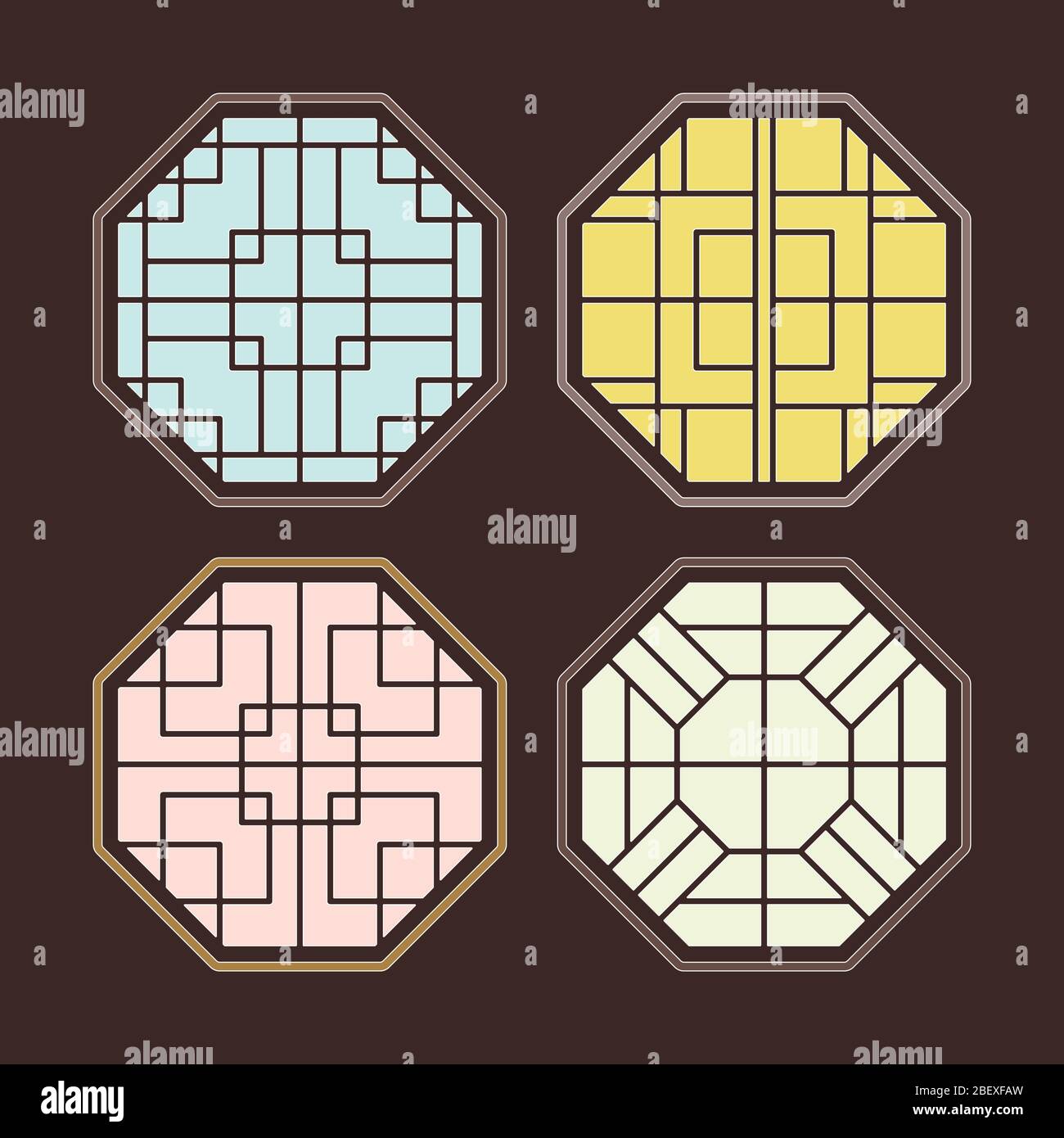 the Korean traditional pattern illustration 078 Stock Vector Image ...