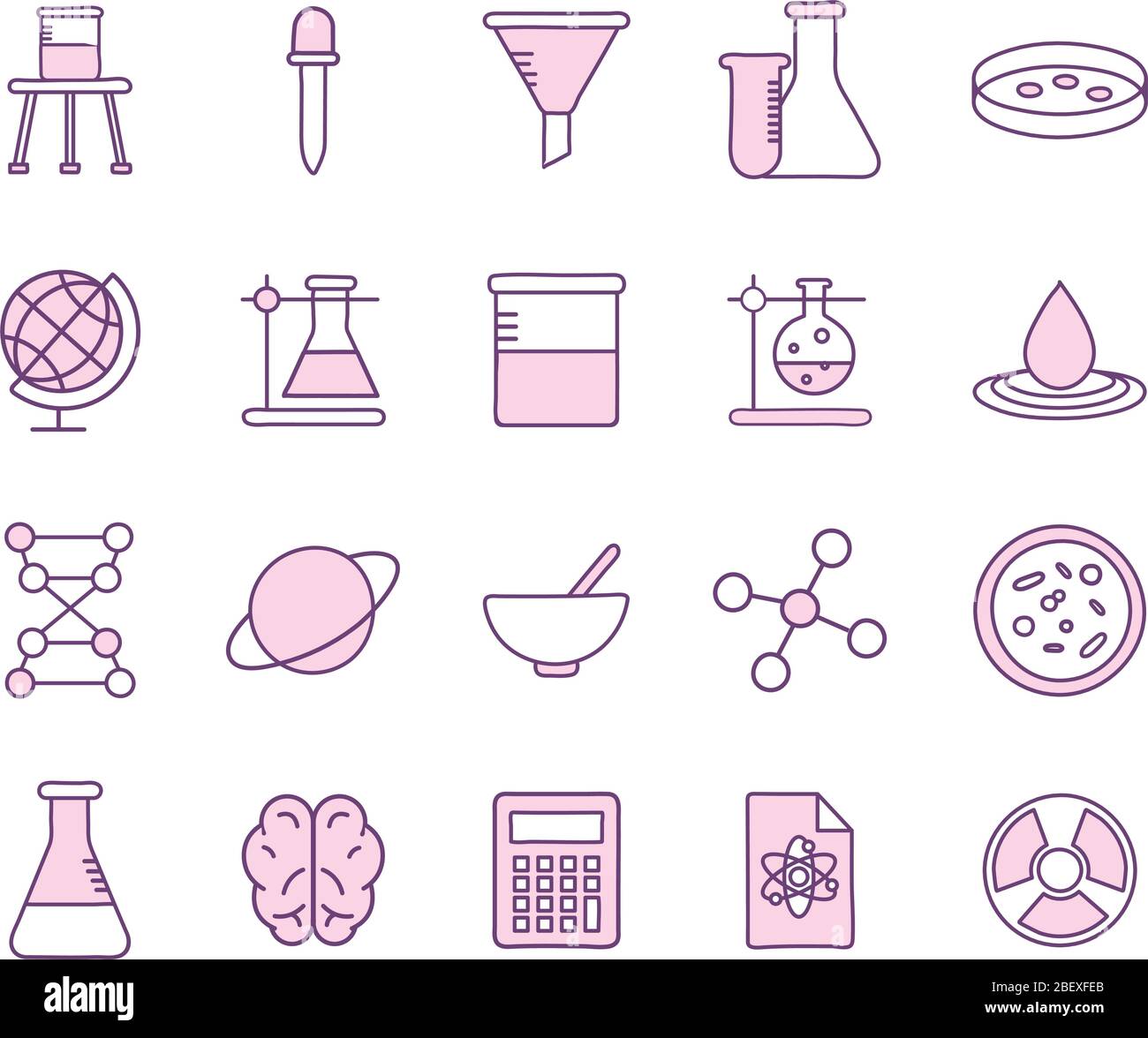 Science line style icon set vector design Stock Vector Image & Art - Alamy