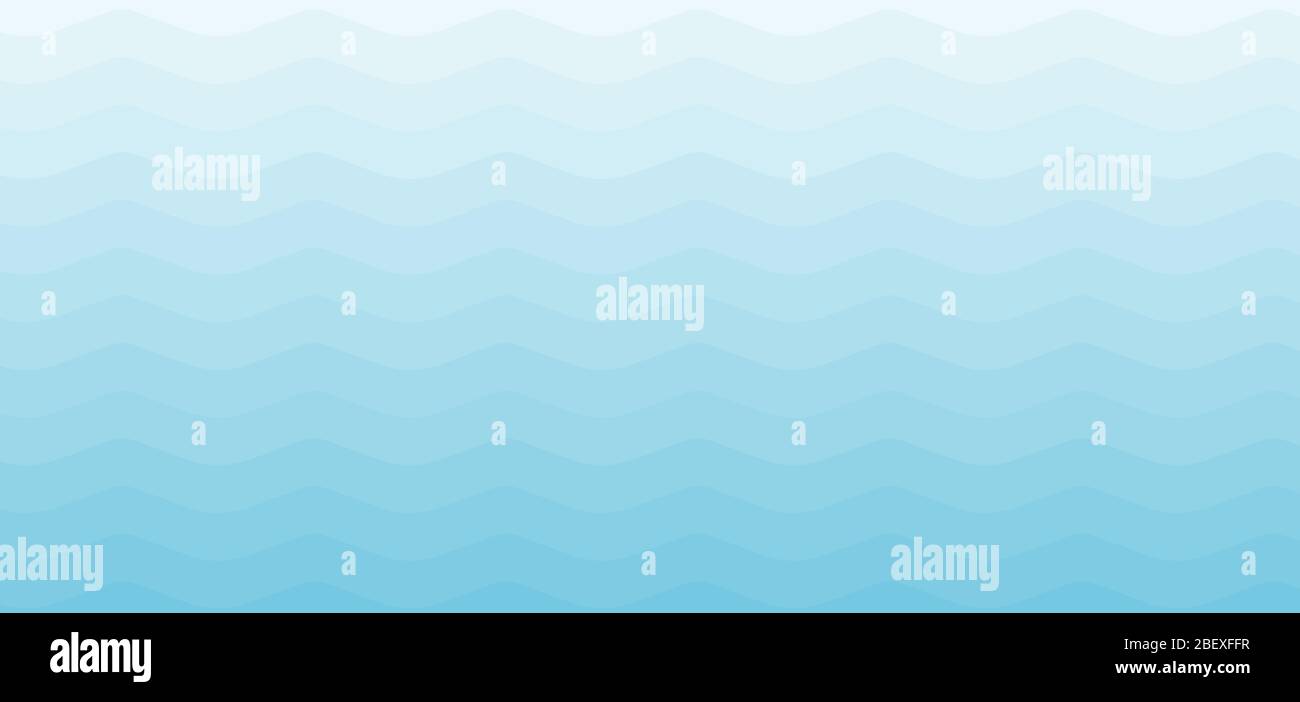 Blue stripes wave or wavy pattern background and texture. Sea view ...