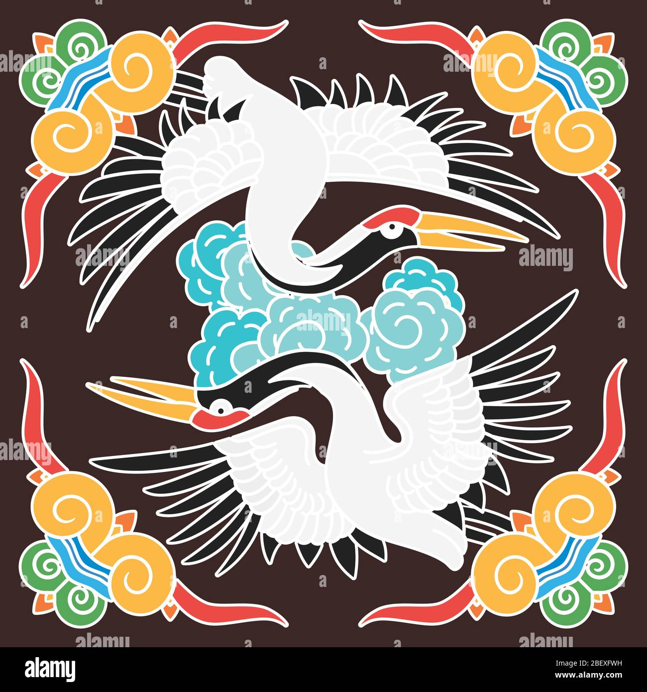 the Korean traditional pattern illustration 070 Stock Vector Image ...