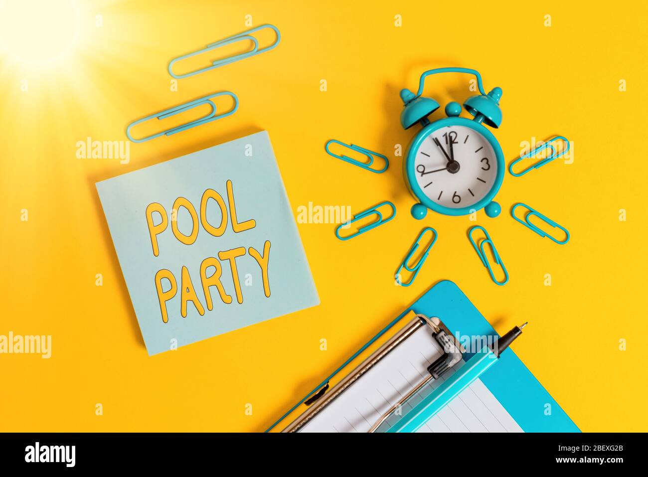 Handwriting text writing Pool Party. Conceptual photo celebration that ...