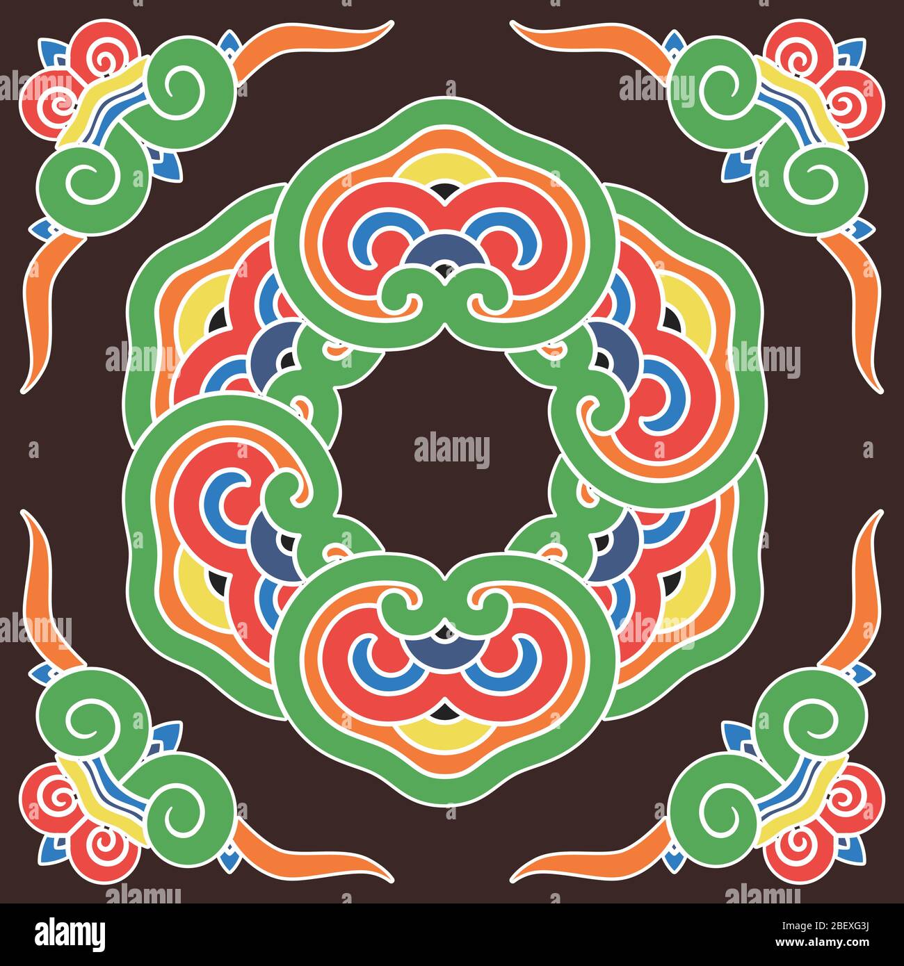 Korean painting lotus hi-res stock photography and images - Alamy