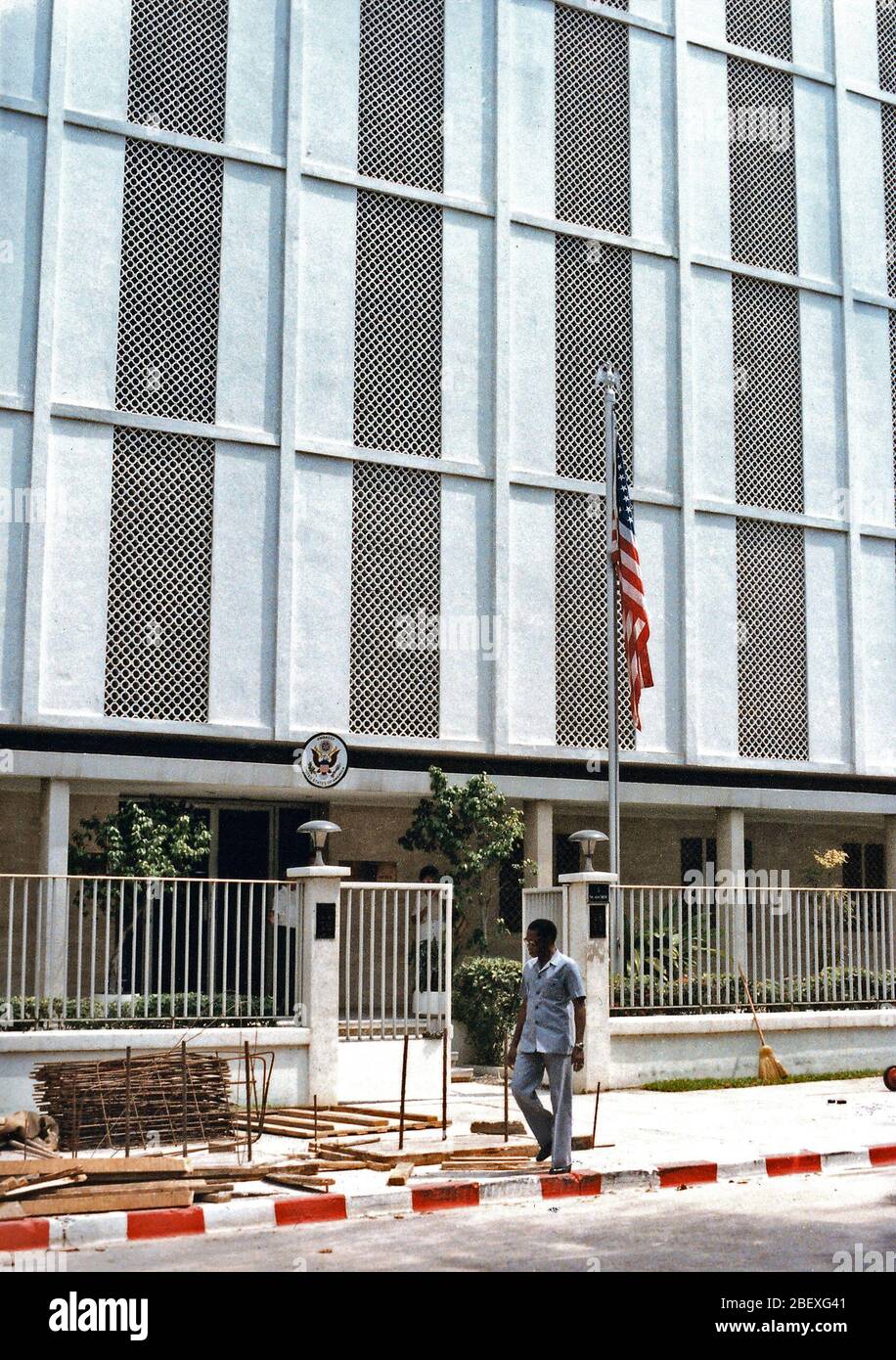 Abidjan Ivory Coast - Chancery Office Building - 1985 Stock Photo - Alamy