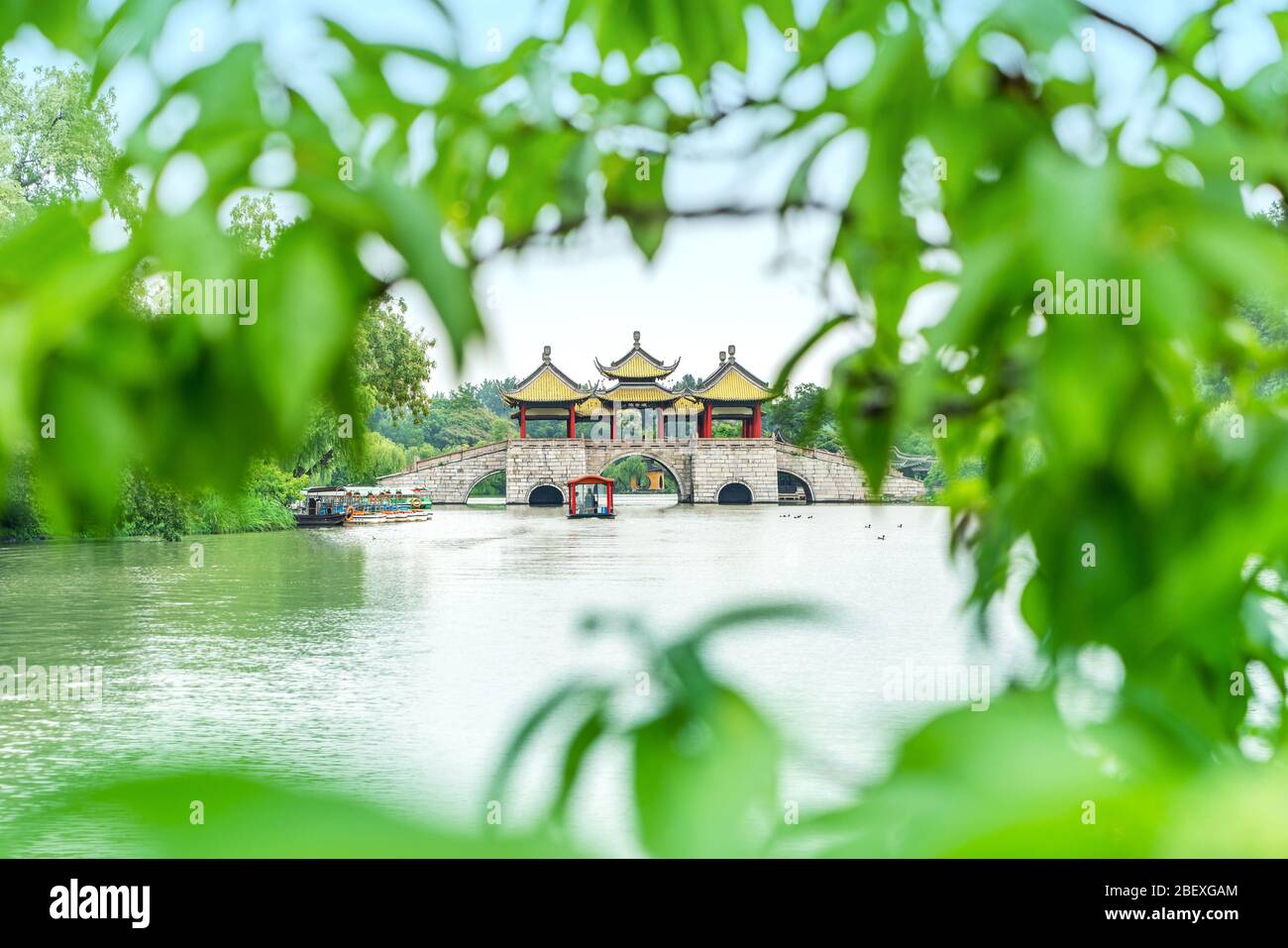 Wuting Bridge, also known as the Lotus Bridge, is a famous ancient ...