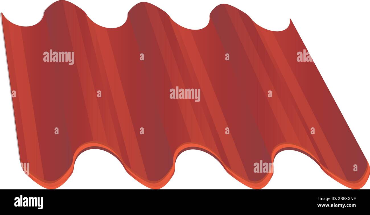 Metal roof icon. Cartoon of metal roof vector icon for web design ...