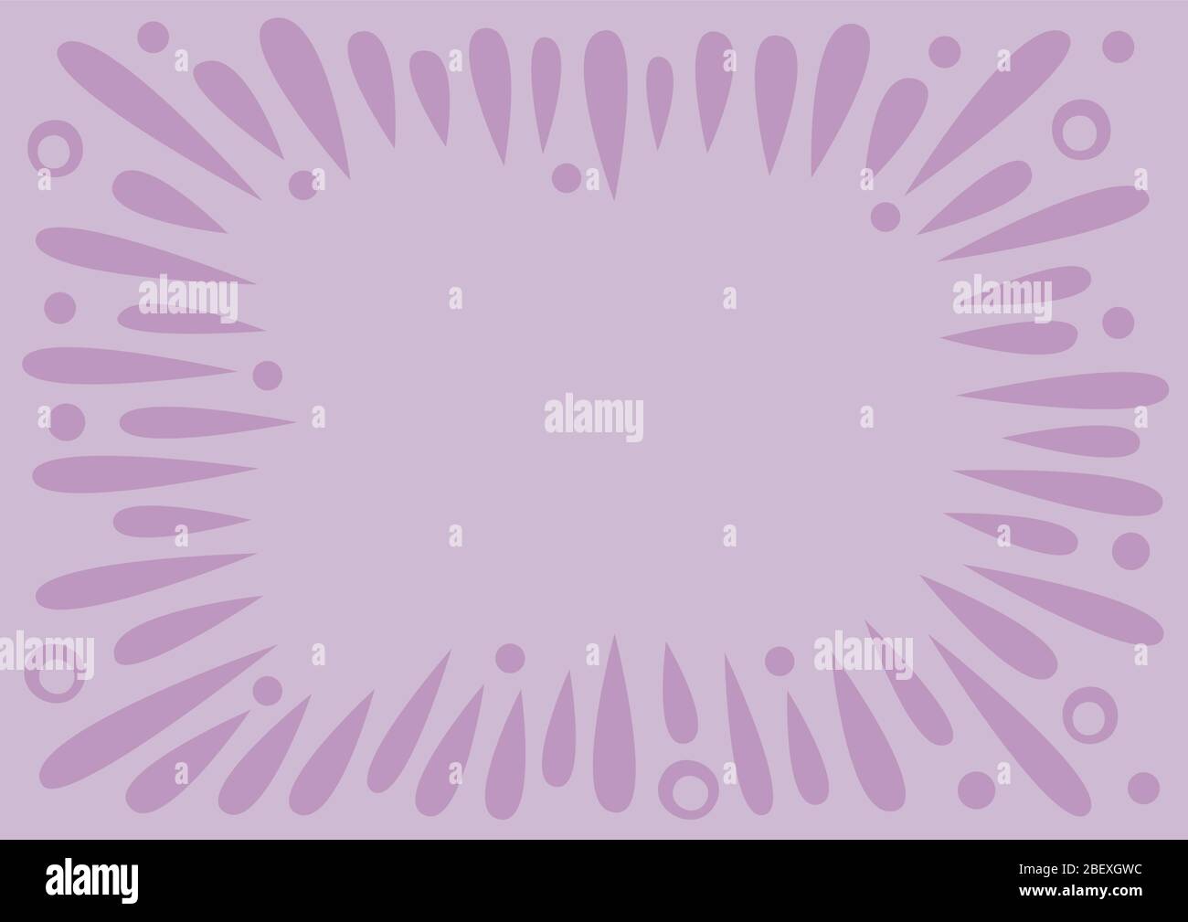 Purple border background with circle and dots. Layout design for ...
