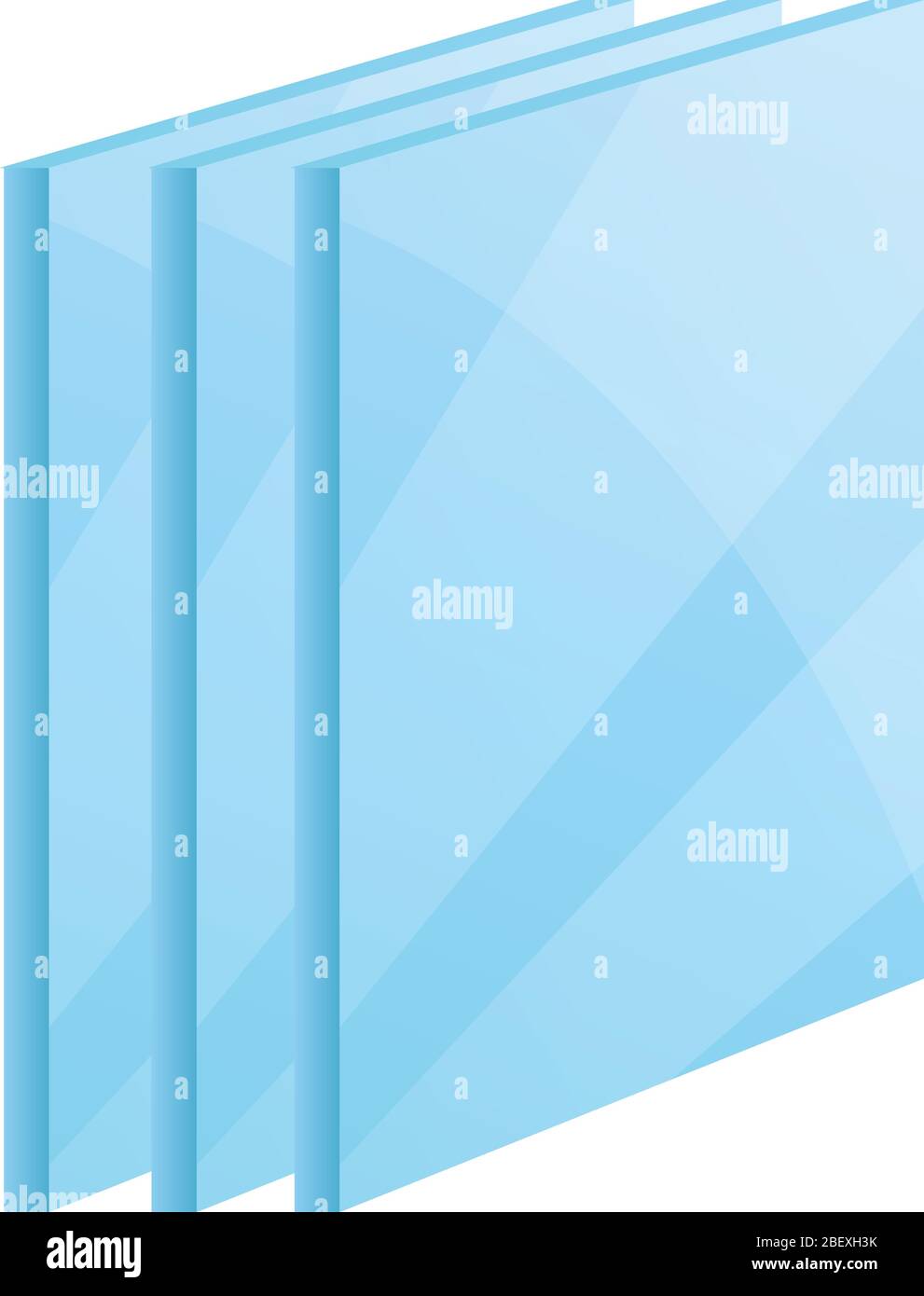 Construction window glass icon. Cartoon of construction window glass ...