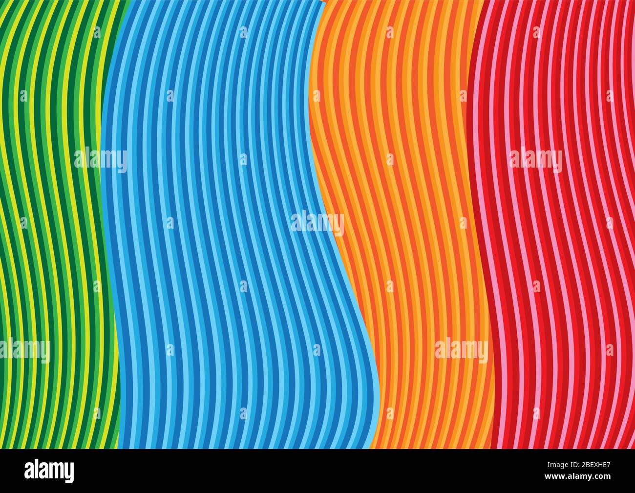 Vector illustration of colorful wave curve background Stock Vector ...