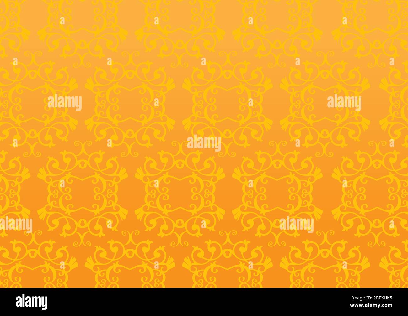 Golden Retro decorative pattern wallpaper background Stock Vector Image ...