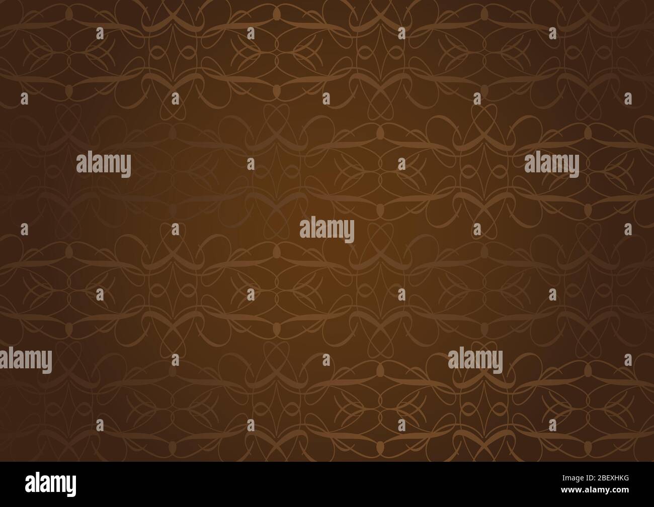 Vector Brown Retro decorative pattern wallpaper Stock Vector Image ...