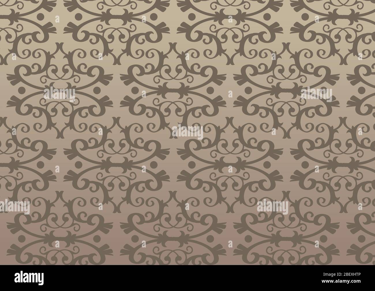 Brown Retro decorative pattern wallpaper background Stock Vector Image ...