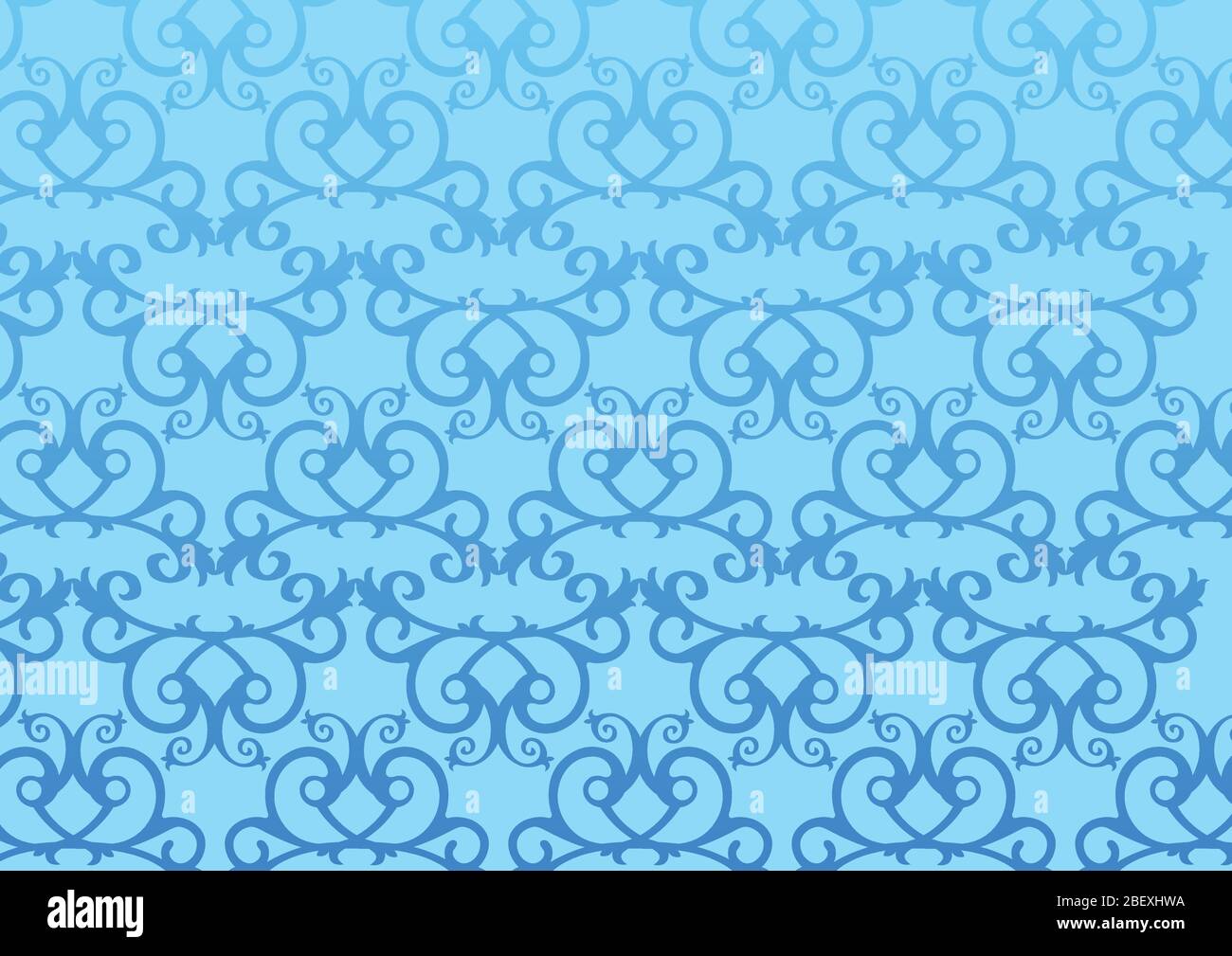 Vector Blue Retro decorative pattern wallpaper Stock Vector Image & Art ...