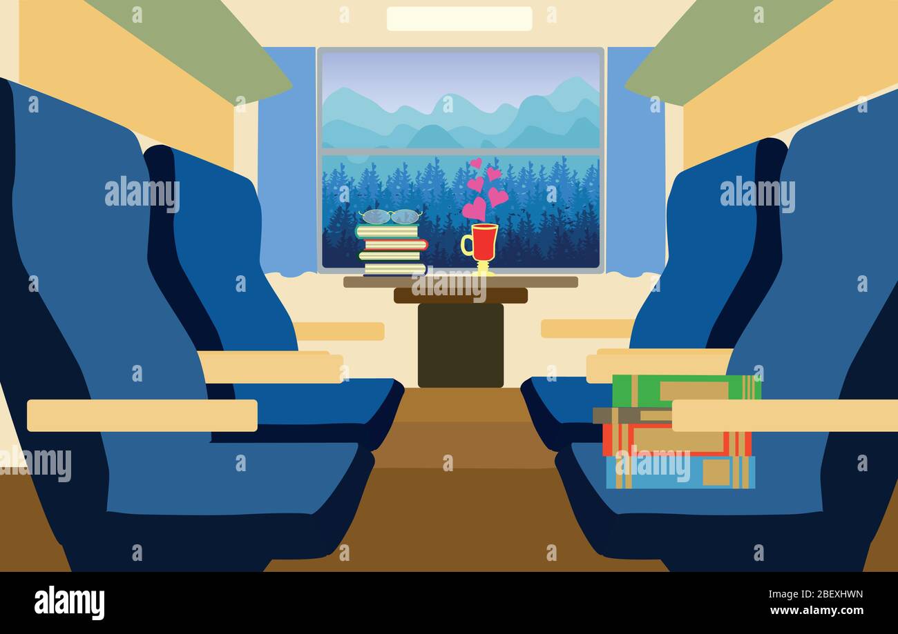 Subway compartment Stock Vector Images - Alamy