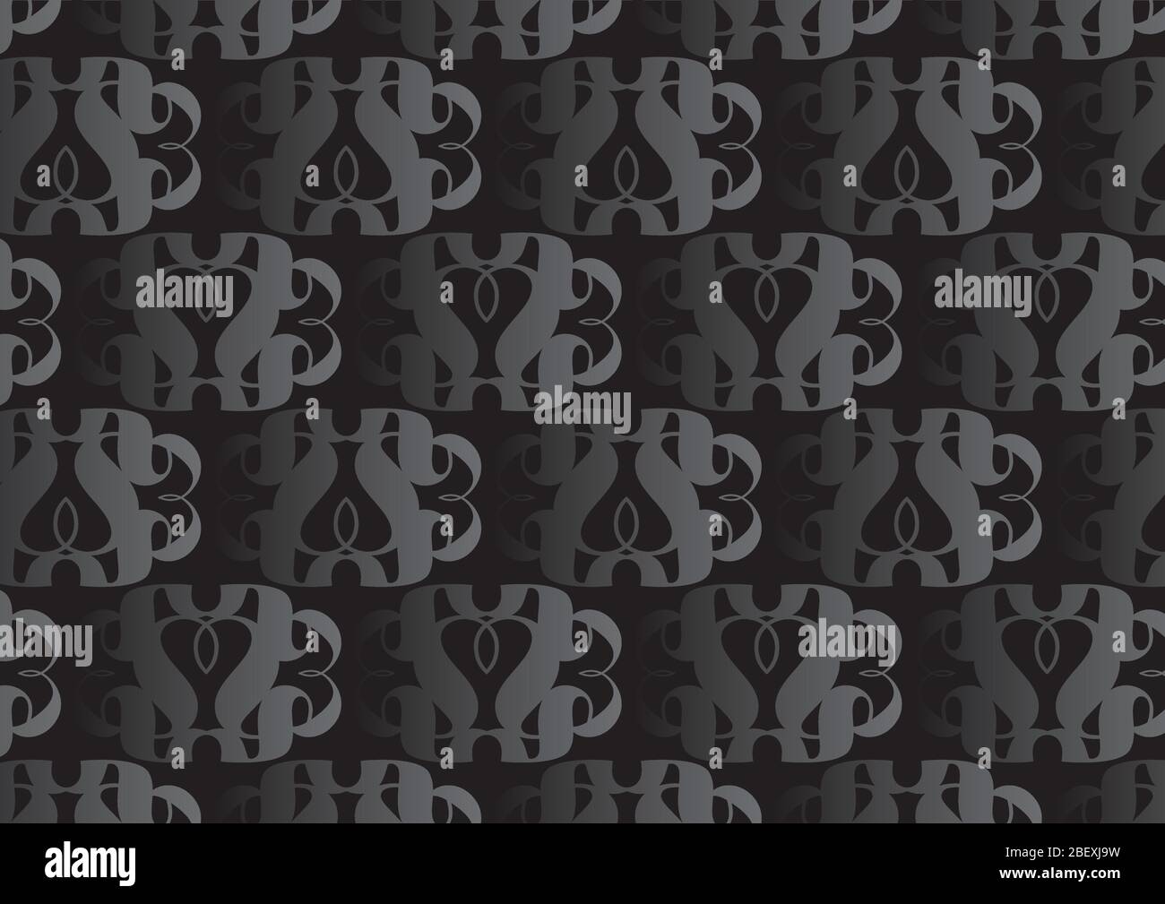 Vector Black Retro decorative pattern wallpaper Stock Vector Image ...
