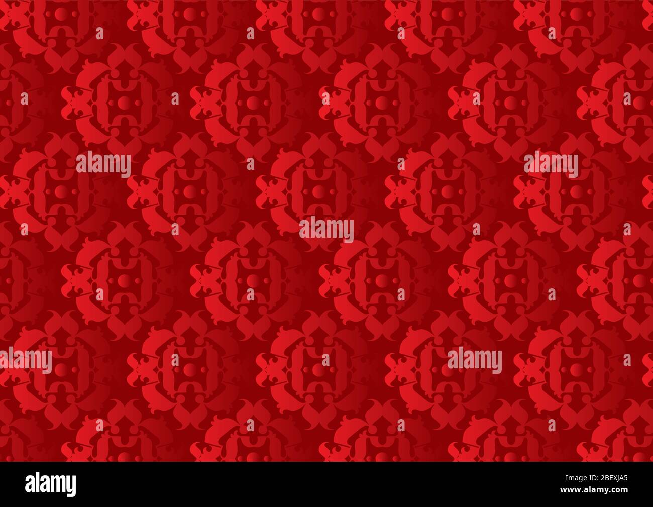 Vector Red Retro decorative pattern wallpaper Stock Vector Image & Art ...