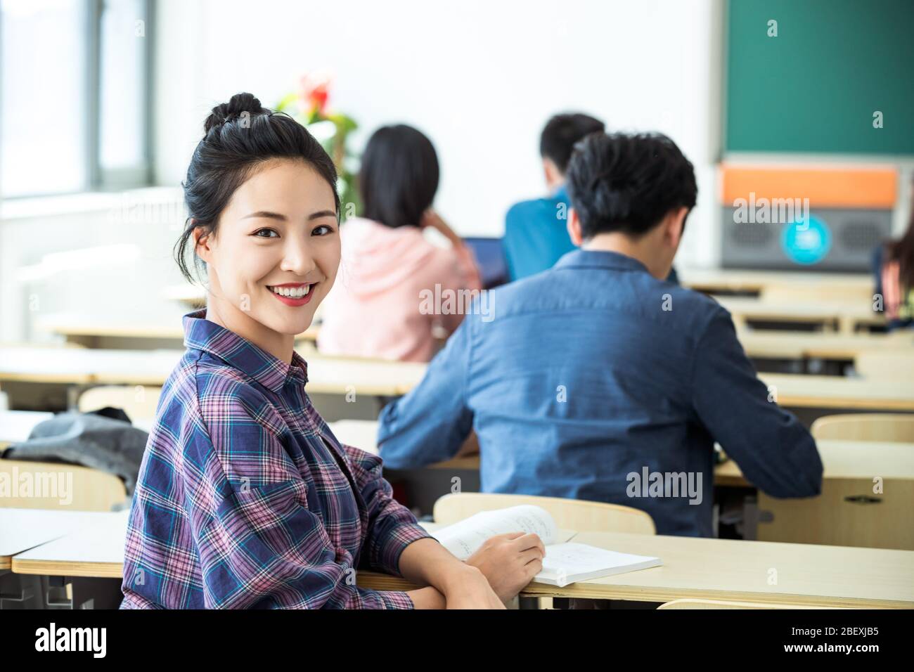 College students' classroom in class Stock Photo - Alamy