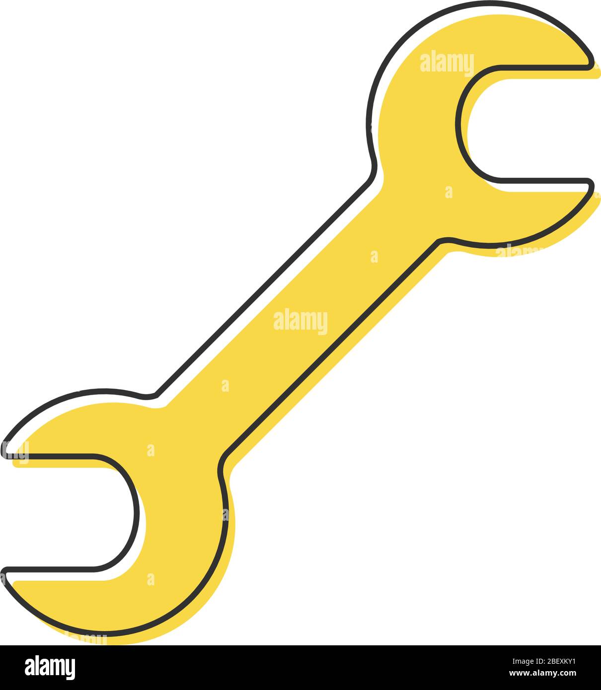 Repair Fix Wrench Simple icon design. repair service. Stock Vector ...