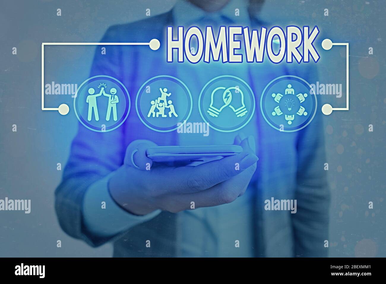 Conceptual hand writing showing Homework. Concept meaning schoolwork ...