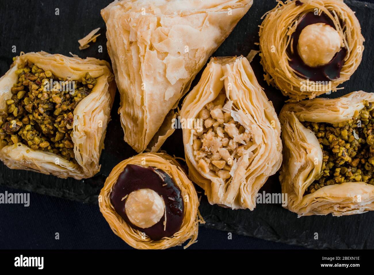 Arabic pastry sweet. Traditonal turkish baklava Stock Photo - Alamy