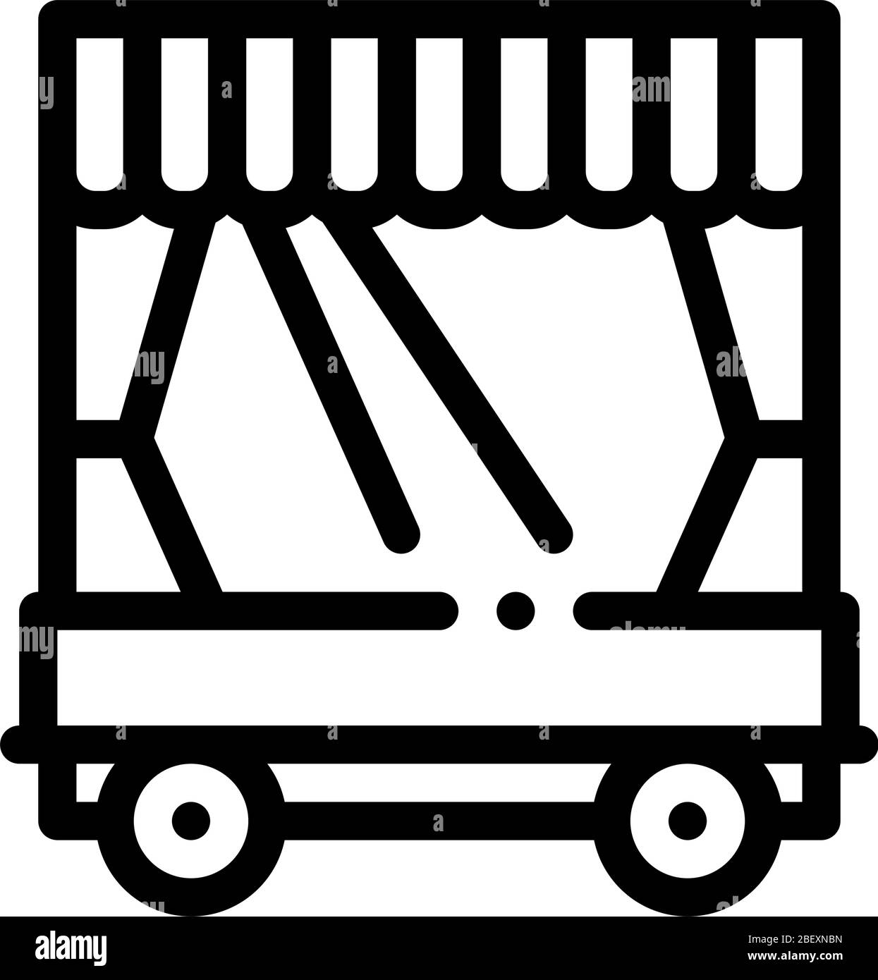 mobile puppet theater icon vector outline illustration Stock Vector ...