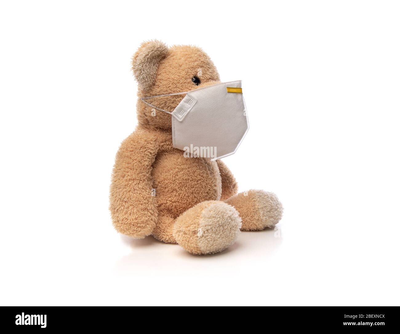 Teddy bear with protective face mask Stock Photo - Alamy