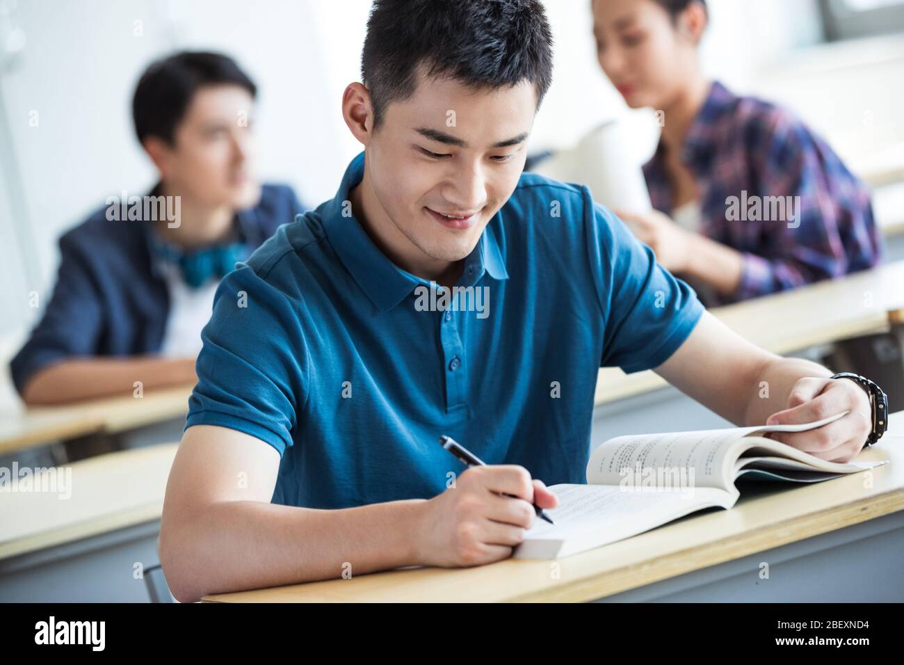 College students' classroom learning Stock Photo - Alamy
