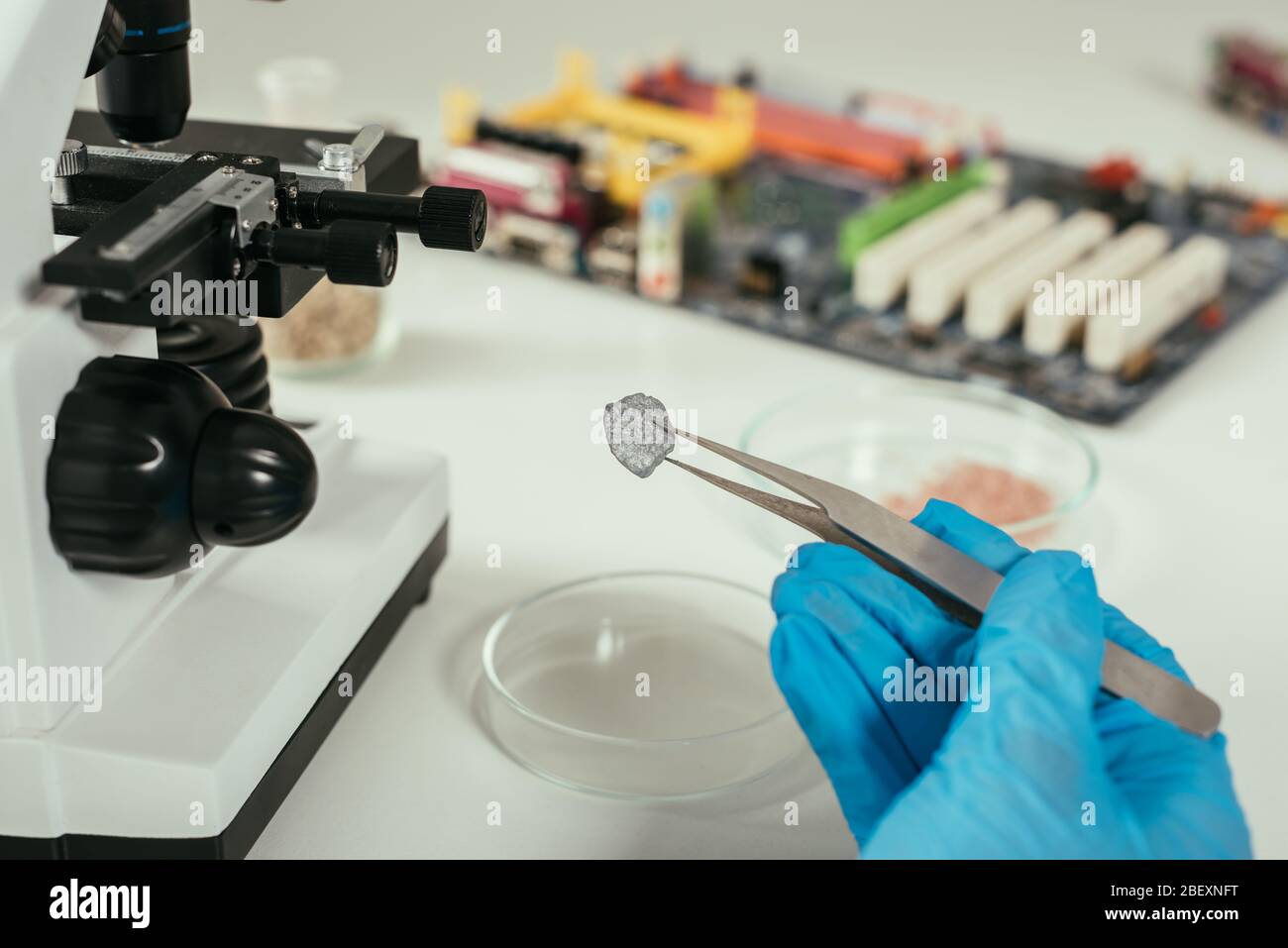 Computer cpu microscope hi-res stock photography and images - Alamy