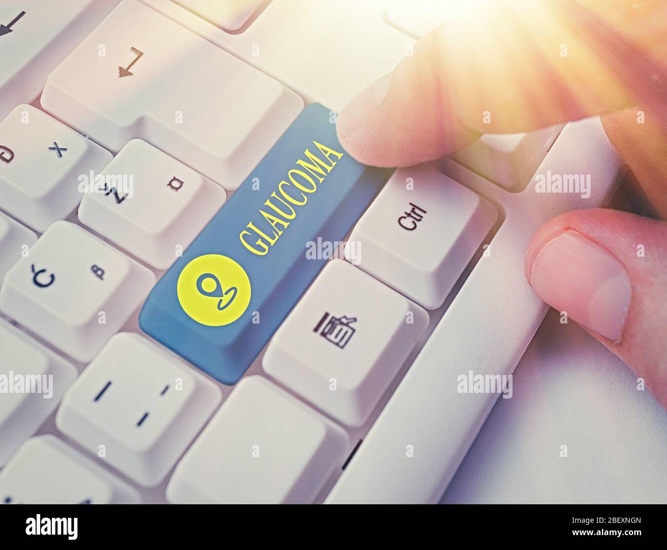 Handwriting text writing Glaucoma. Conceptual photo Eye diseases which ...