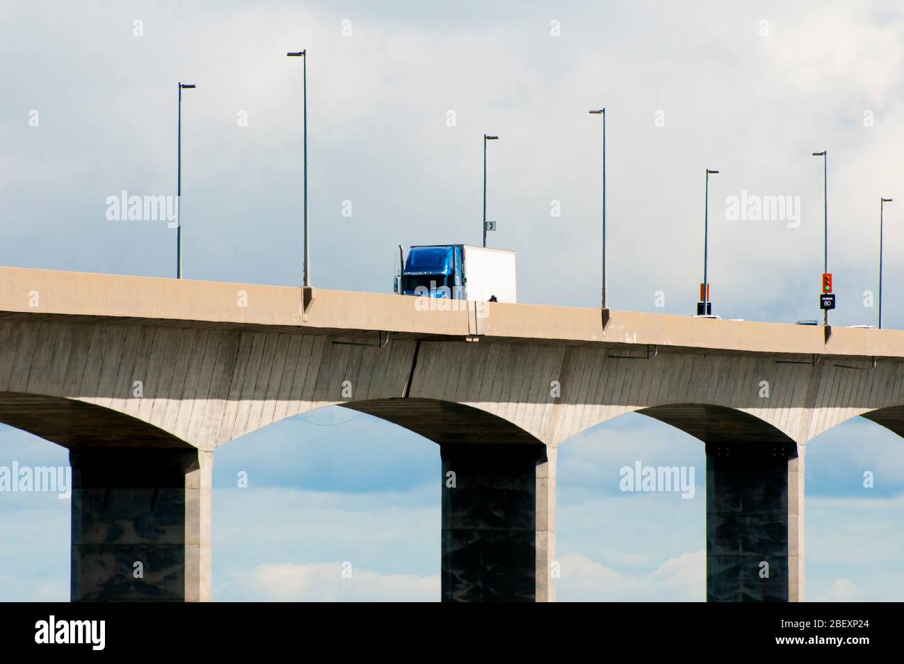 The Confederation Bridge - Canada Stock Photo - Alamy