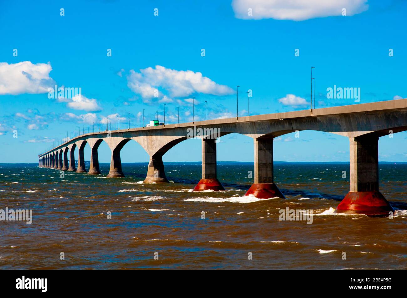 The Confederation Bridge - Canada Stock Photo - Alamy