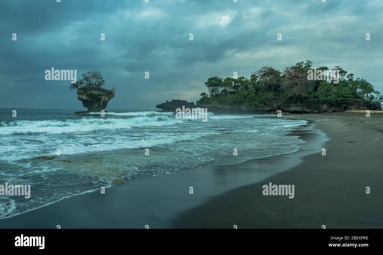 Taken while exploring wild west Java coast in Indonesia. Natural nature ...