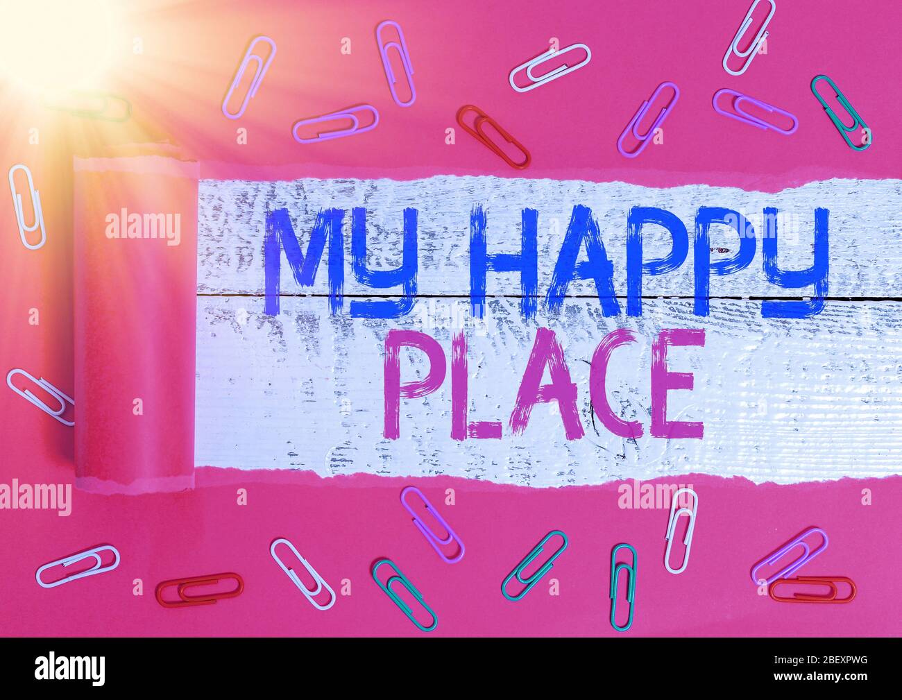 Conceptual hand writing showing My Happy Place. Concept meaning ...
