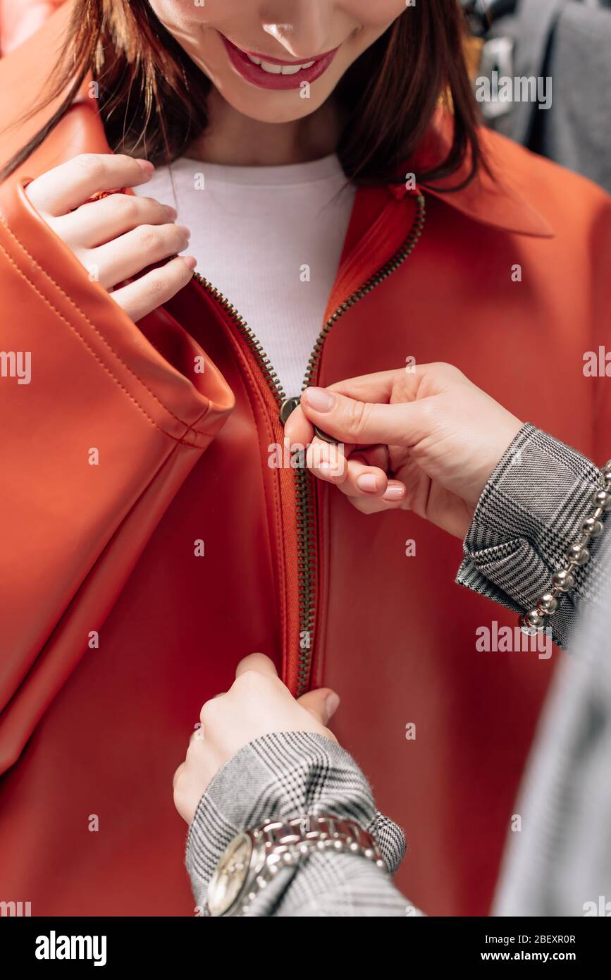 Zipper on jacket hi-res stock photography and images - Alamy