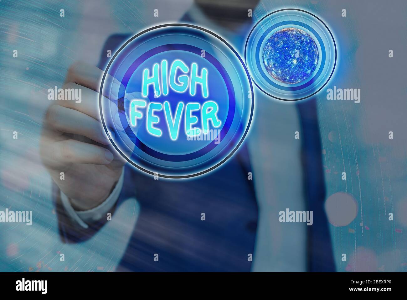 Conceptual hand writing showing High Fever. Concept meaning medical ...