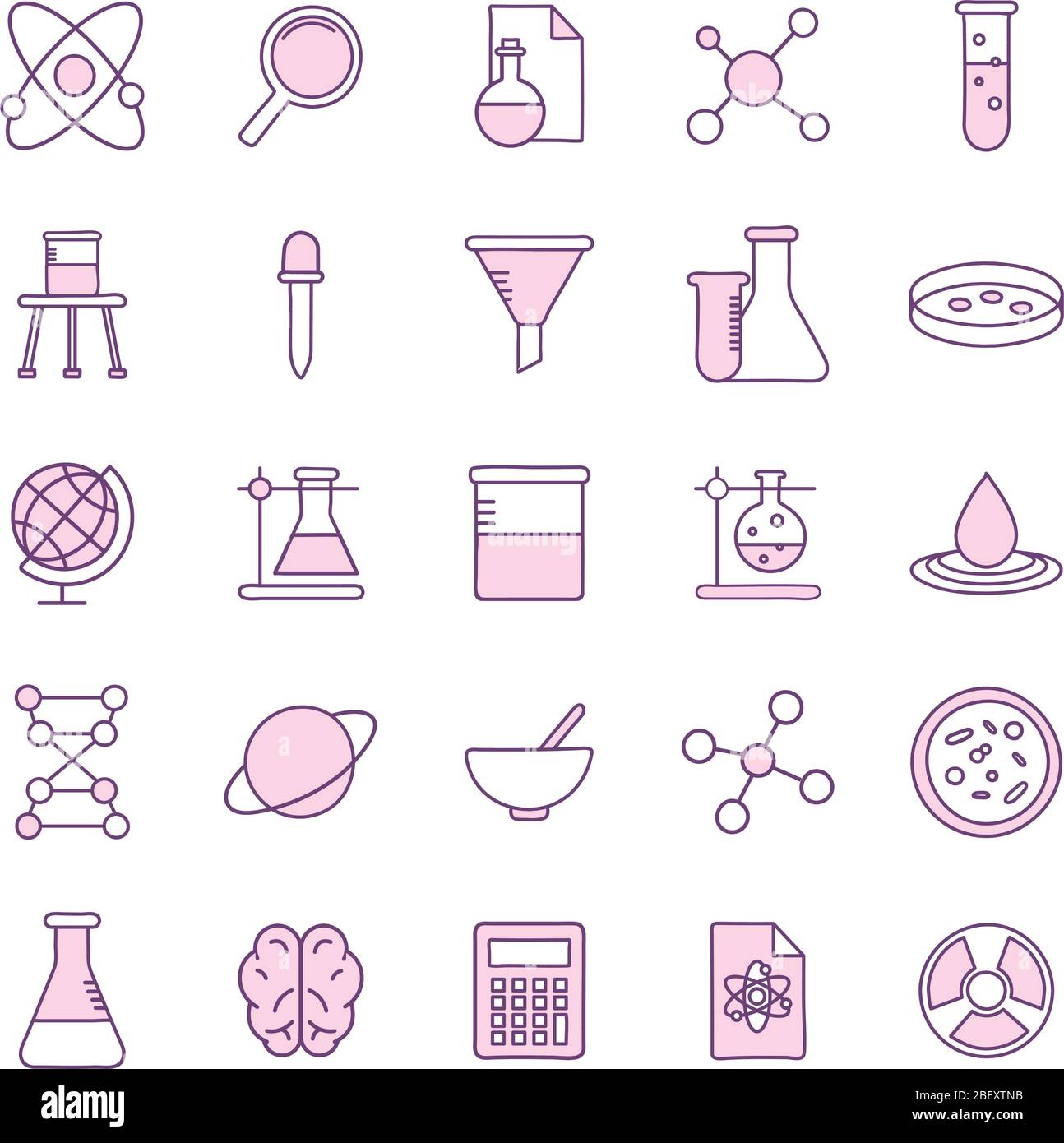 Science line style icon set vector design Stock Vector Image & Art - Alamy