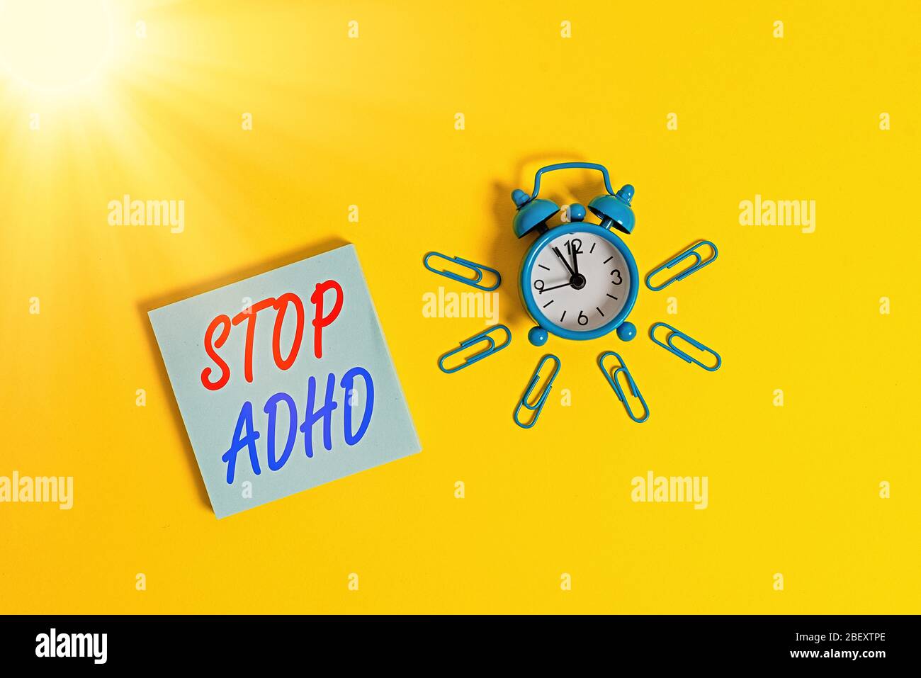 Conceptual hand writing showing Stop Adhd. Concept meaning Put at end ...