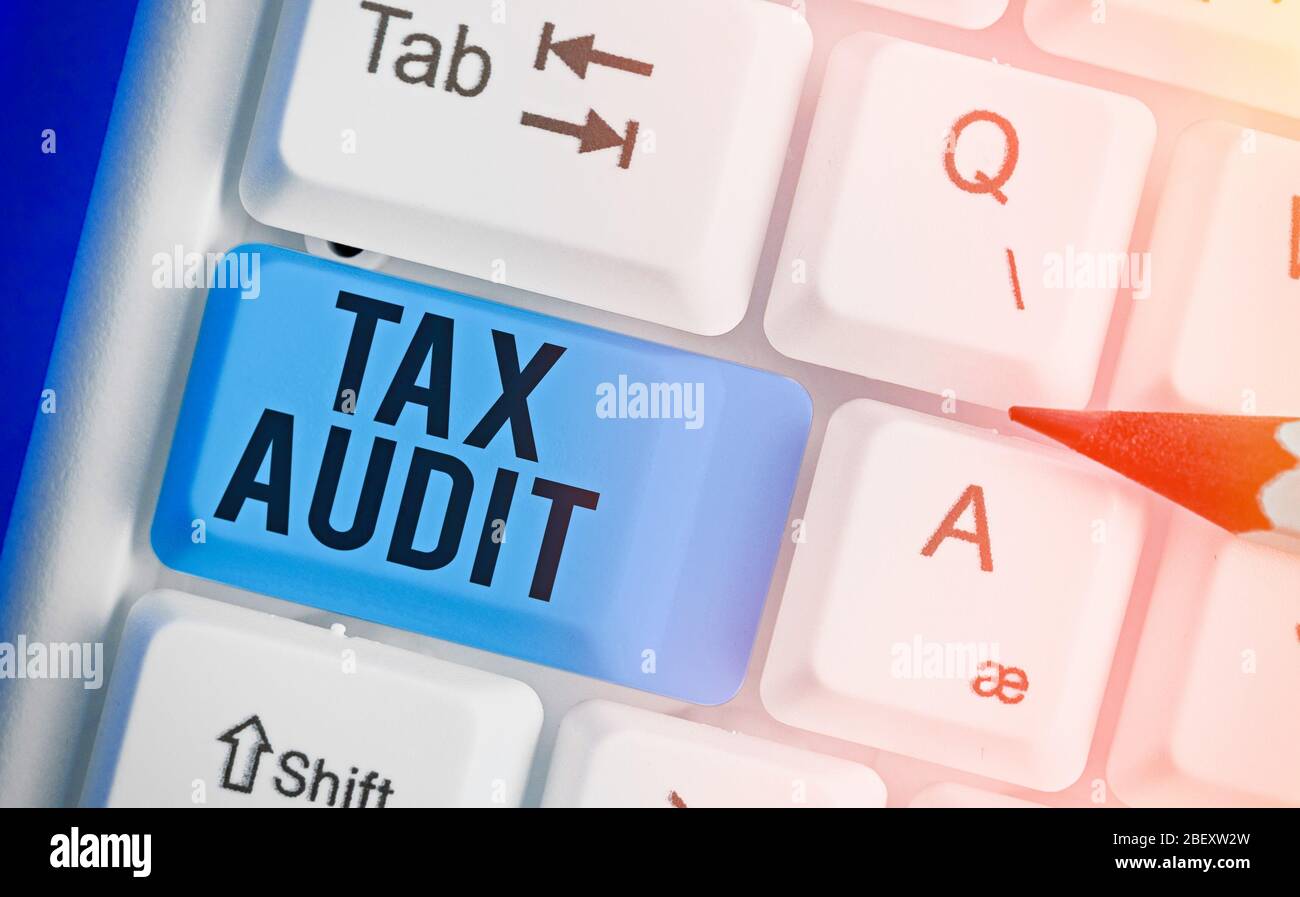 Word writing text Tax Audit. Business photo showcasing examination or ...