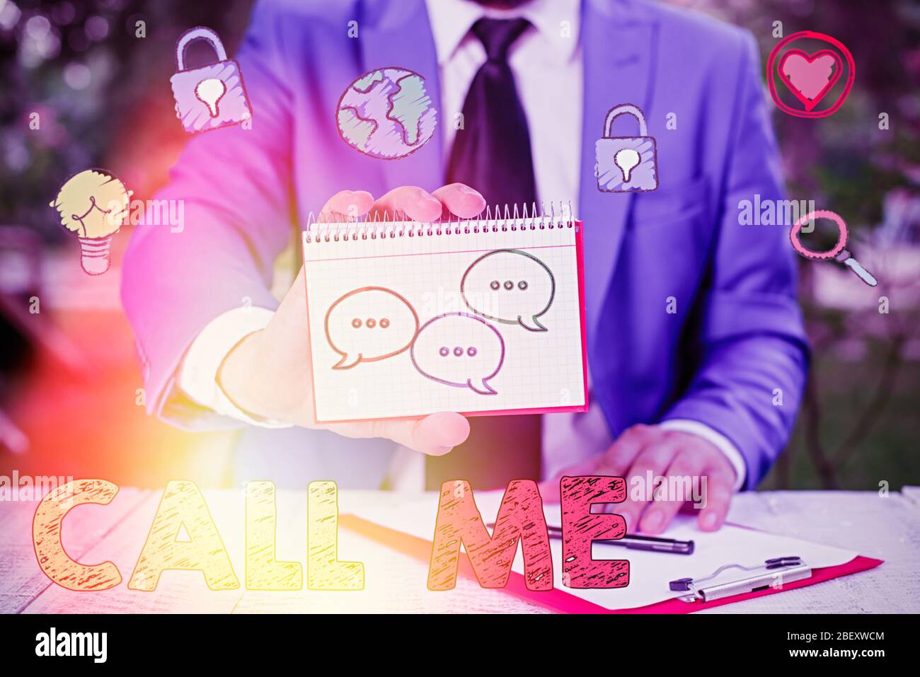 Text sign showing Call Me. Business photo text Asking for communication ...