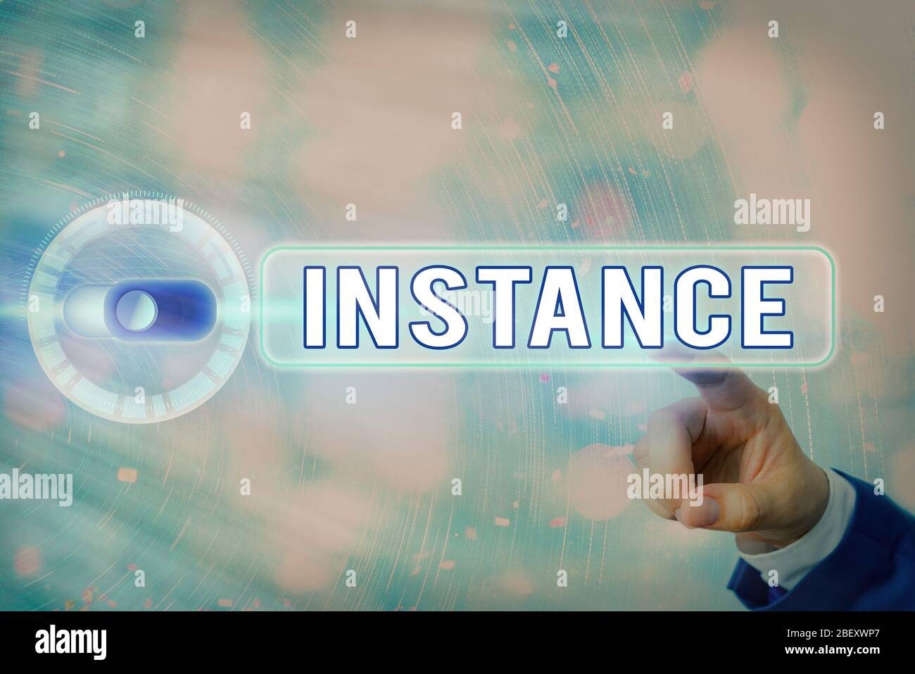 Conceptual hand writing showing Instance. Concept meaning an example or ...