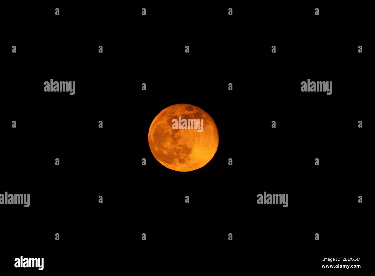 red month on a dark night Stock Photo - Alamy