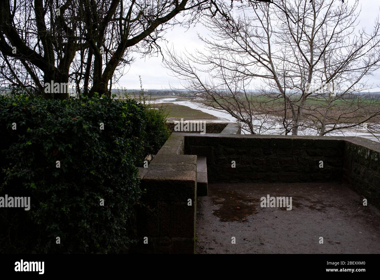 Normandy, France. Cold winter’s day at Mont Saint Michel Stock Photo ...