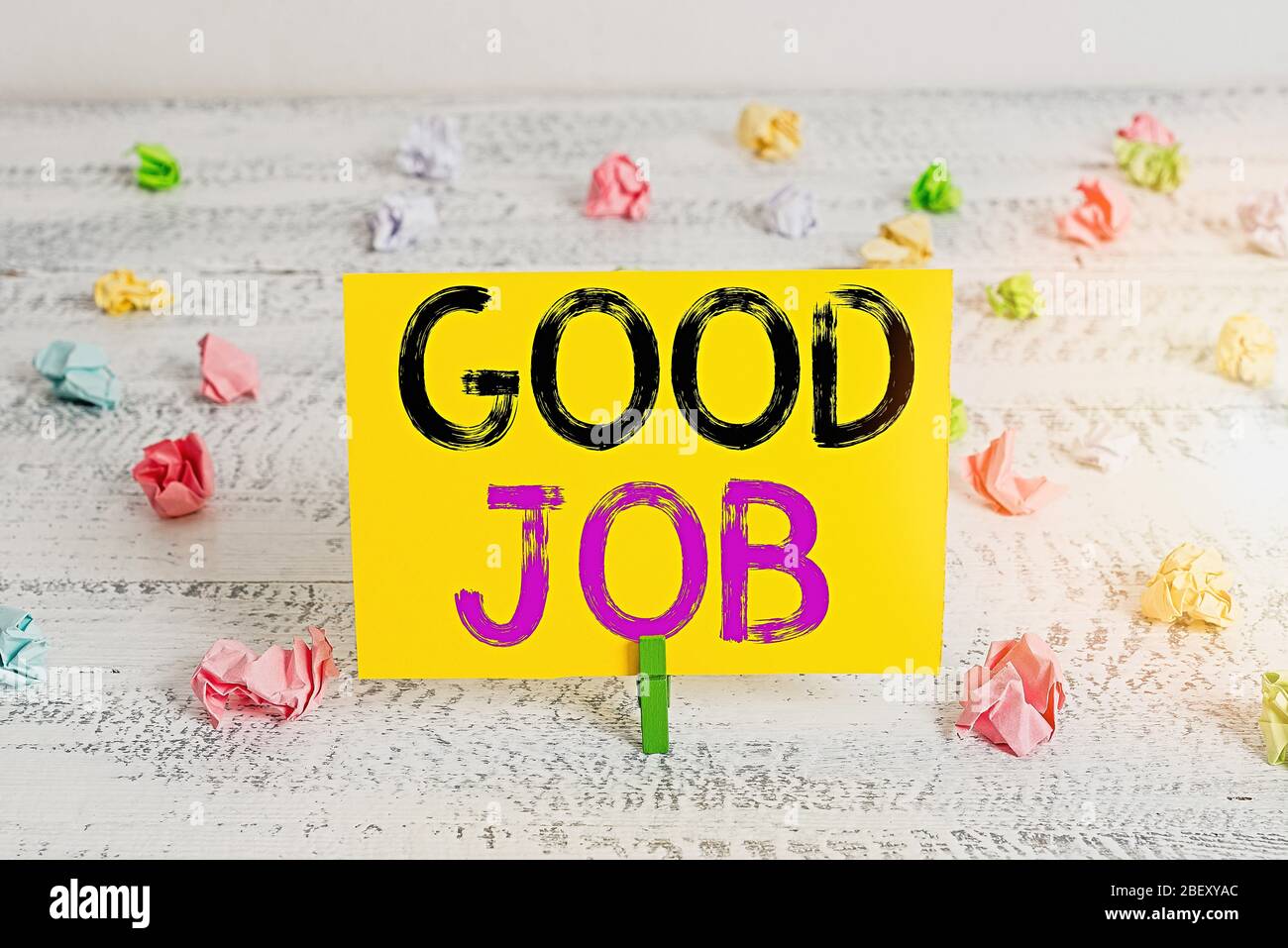 Text sign showing Good Job. Business photo showcasing encourage someone ...