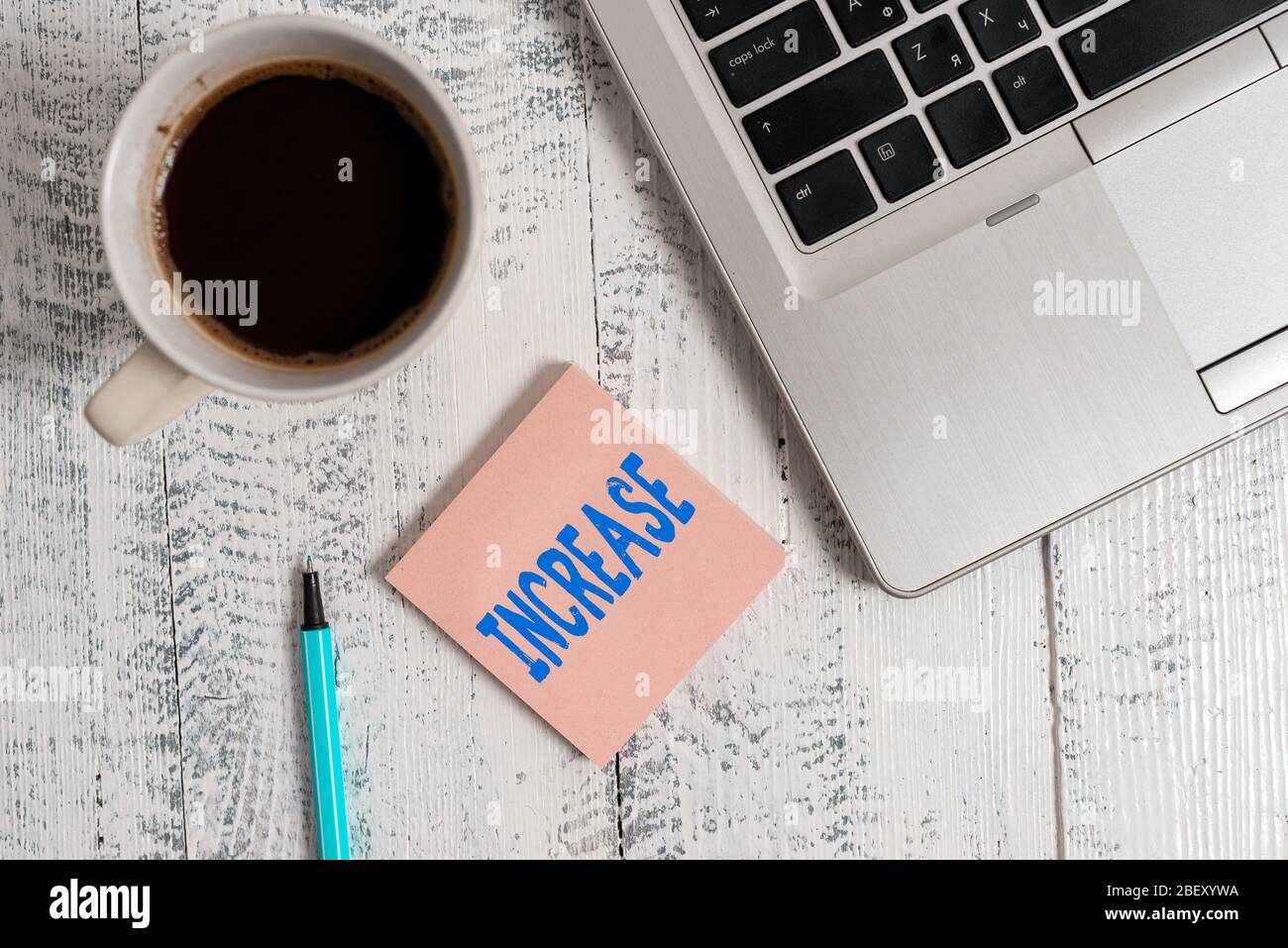 Text sign showing Increase. Business photo text become progressively ...