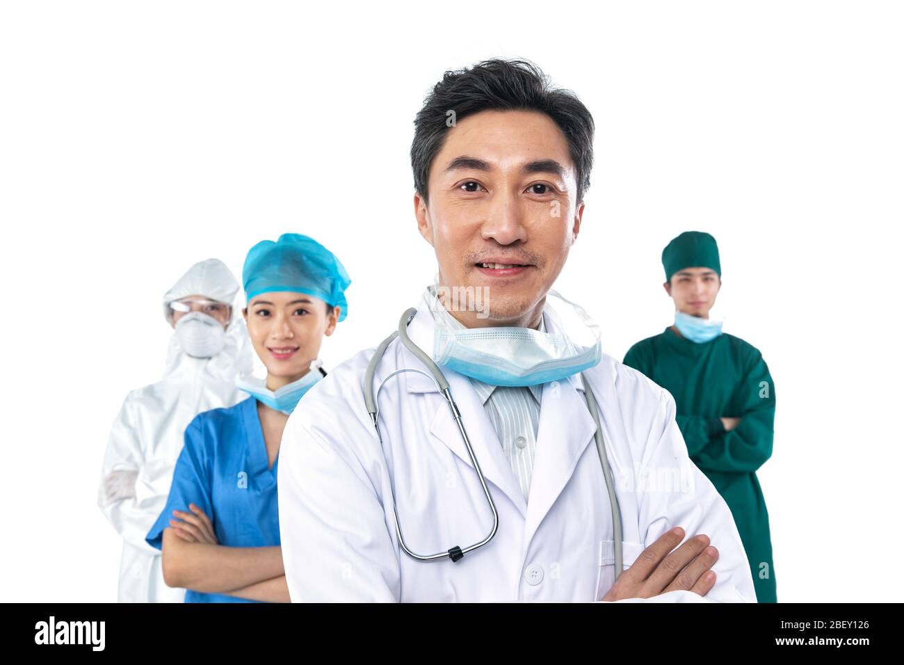 Medical workers team image Stock Photo - Alamy