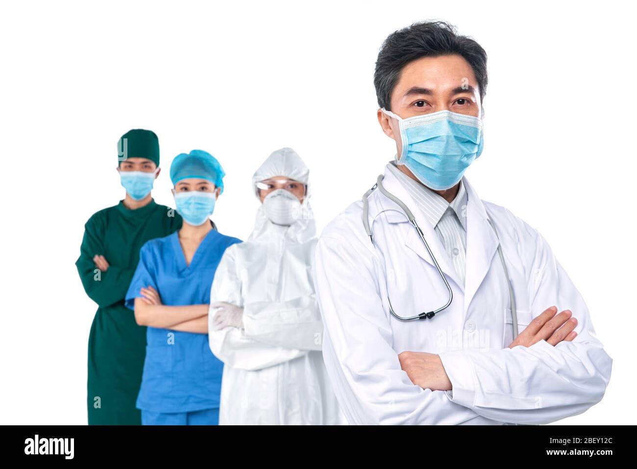 Medical workers wore masks Stock Photo - Alamy