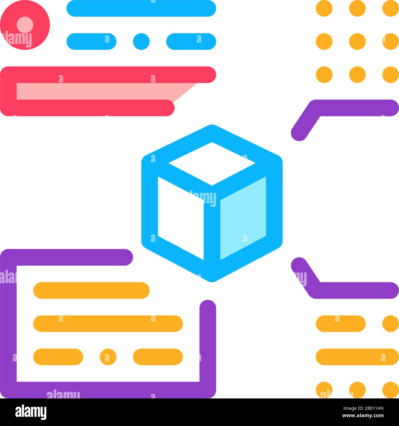 measurement of parameters of parcel icon vector outline illustration ...