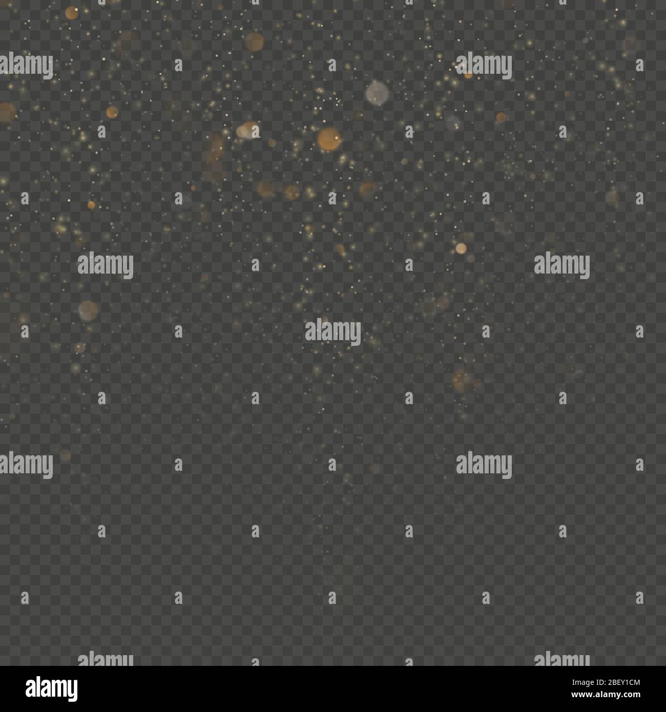 Glitter particles overlay effect. Gold glittering star dust sparkling ...