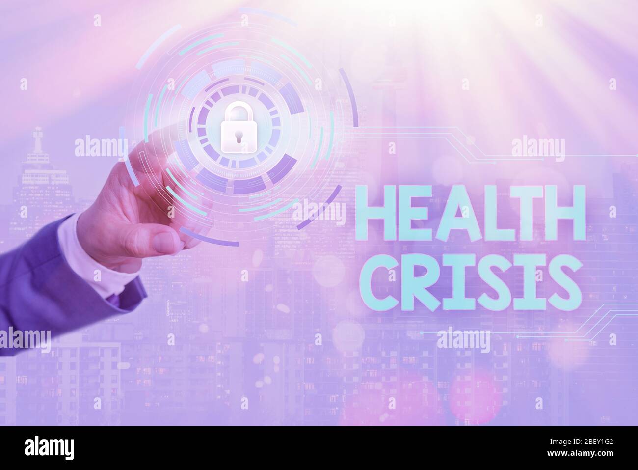 Writing note showing Health Crisis. Business concept for fitness ...