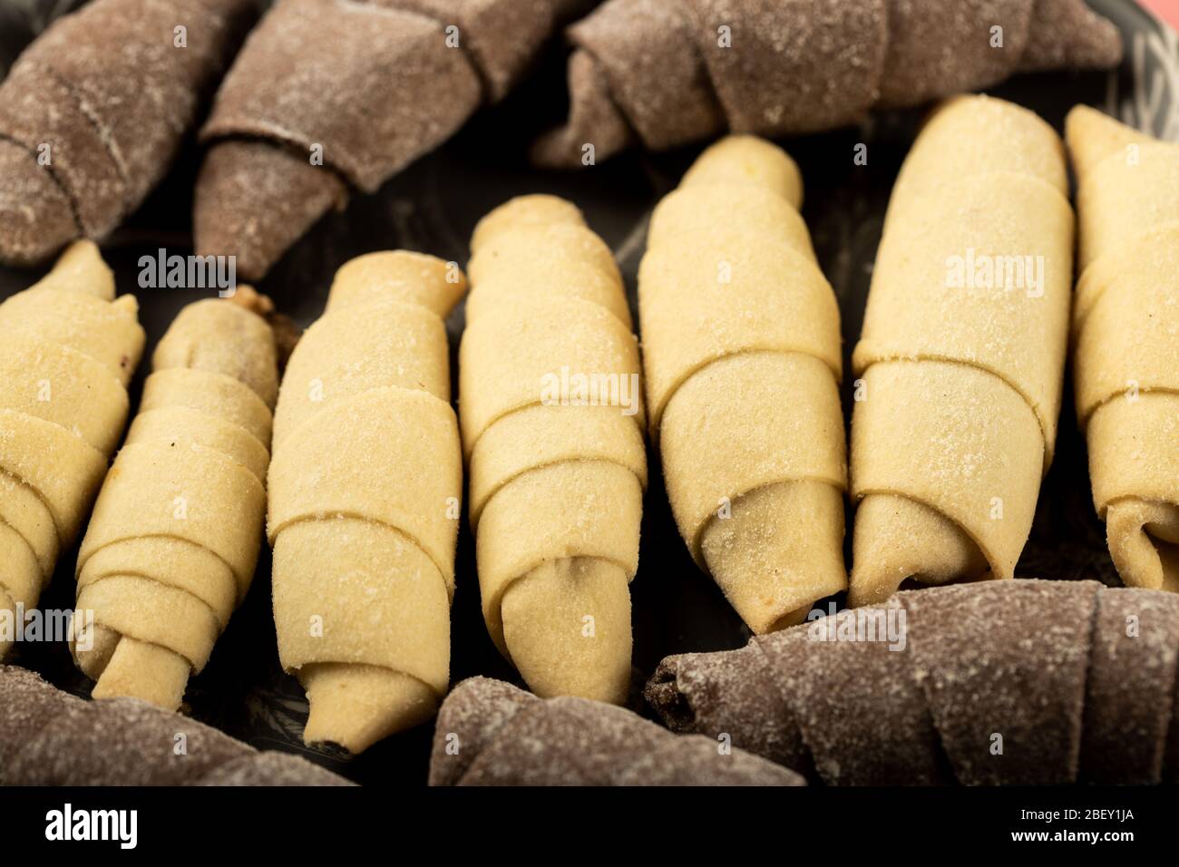 Traditional caucasian sweets mutaki with cocoa dough Stock Photo - Alamy
